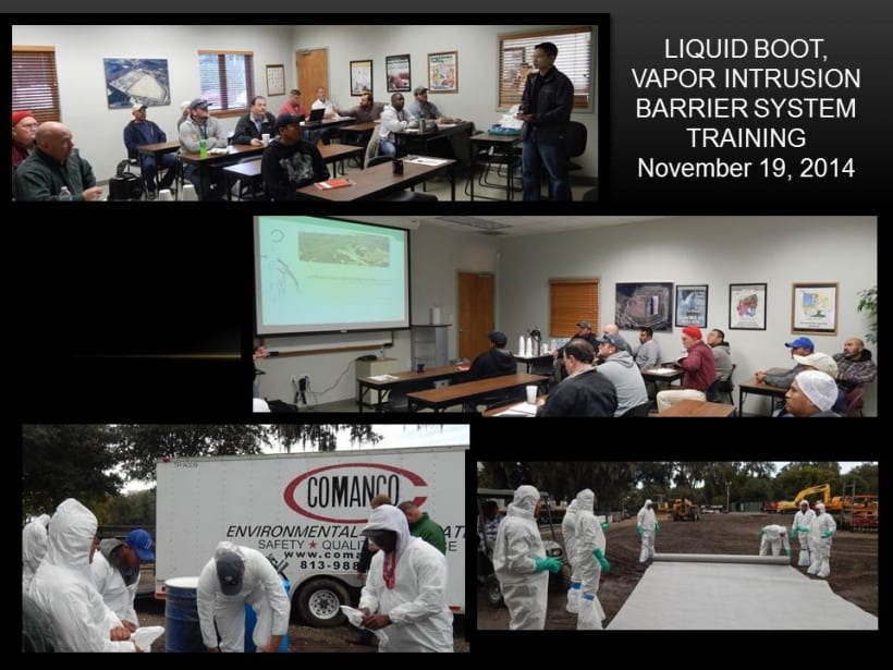 LIQUID BOOT, VAPOR INTRUSION BARRIER SYSTEM TRAINING - COMANCO