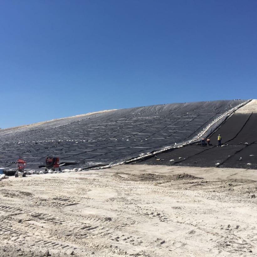 COMANCO Completes Liner Installation on Gyp Stack | COMANCO