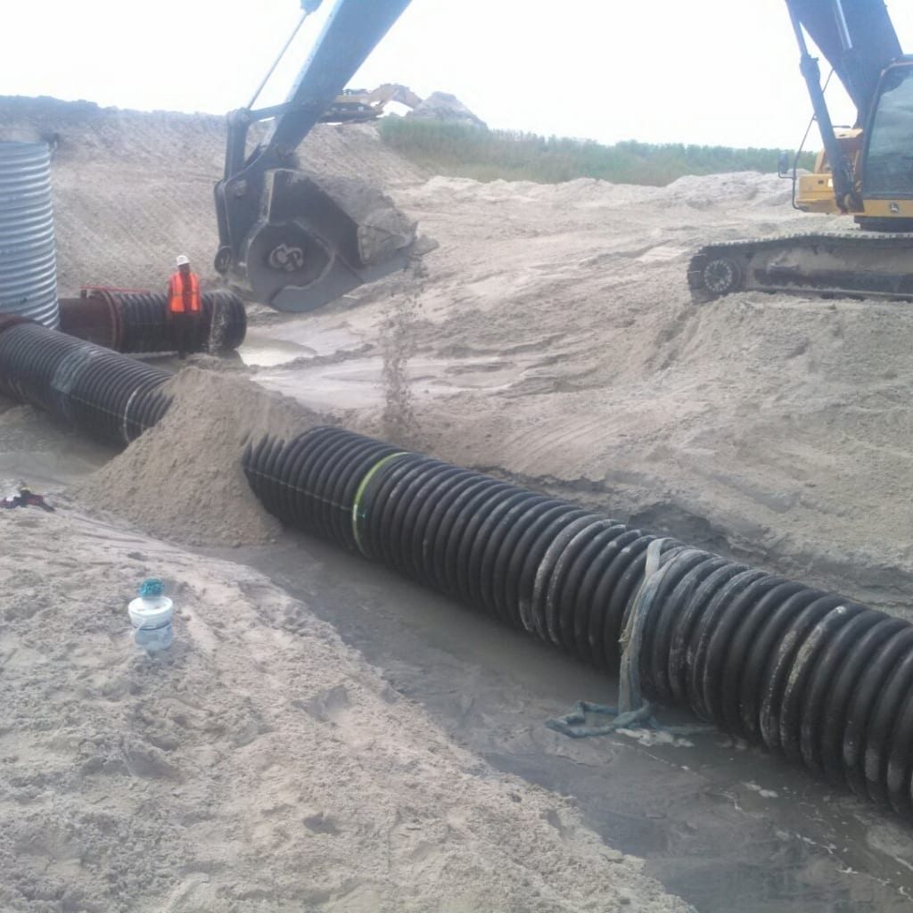 Pipe Installation Begins on Sand Filter Project | COMANCO