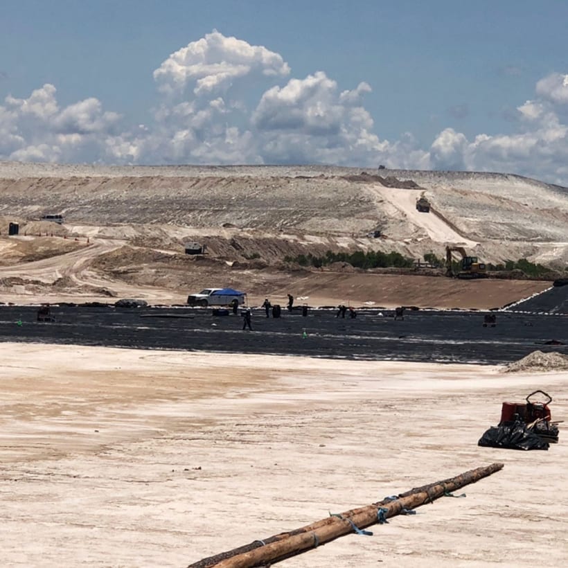 COMANCO Makes Great Progress on North Florida Gypsum Stack - COMANCO